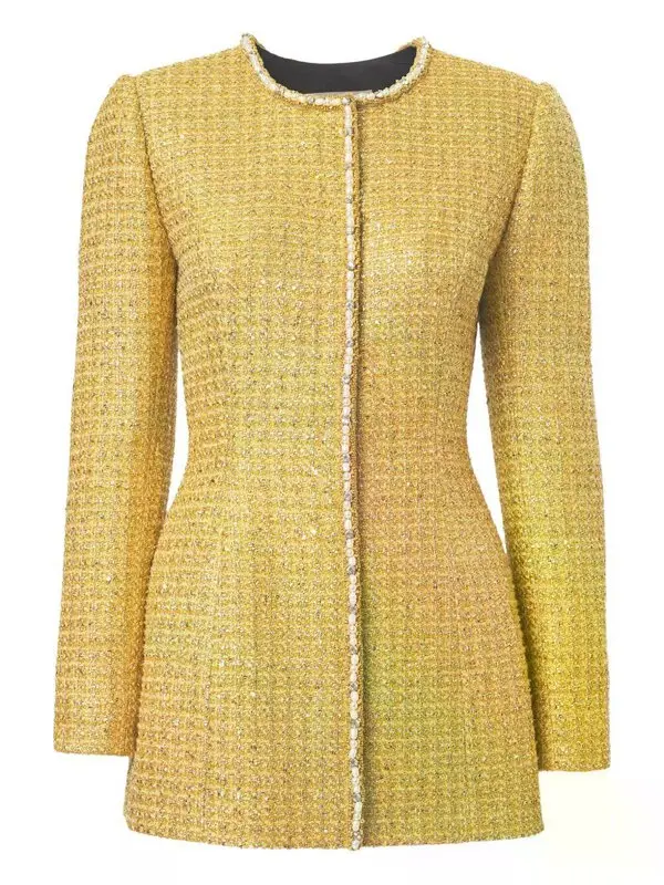 Carolina Herrera Embellished Tweed Jacket