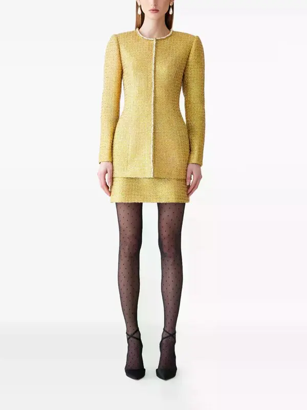 Carolina Herrera Embellished Tweed Jacket