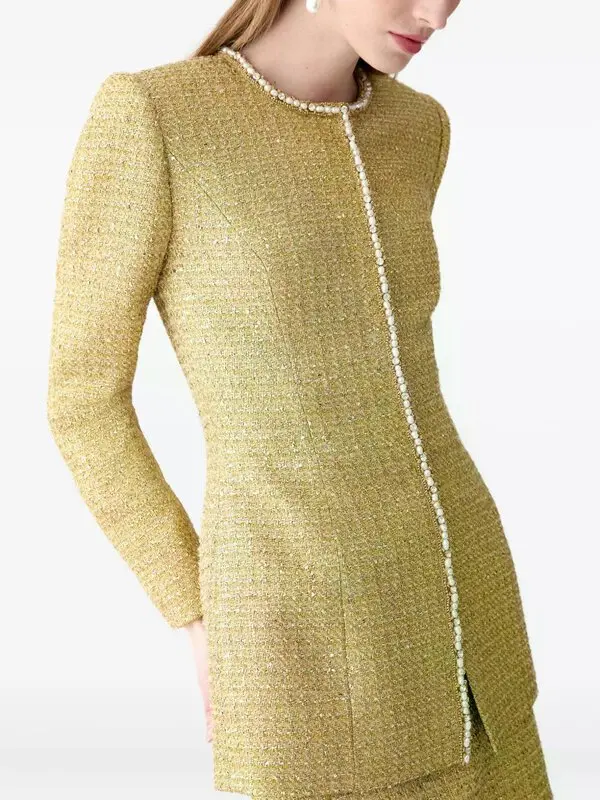 Carolina Herrera Embellished Tweed Jacket