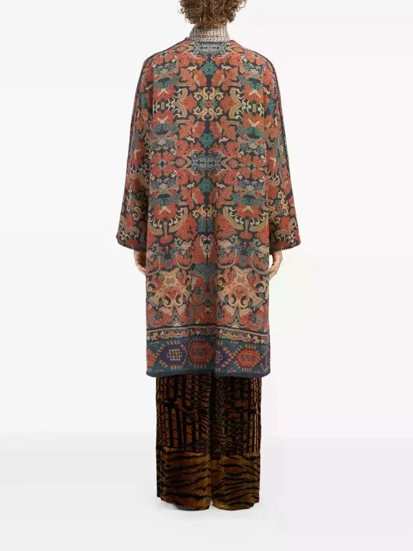 PIERRE-LOUIS MASCIA Tapestry-pattern Pocket Coat