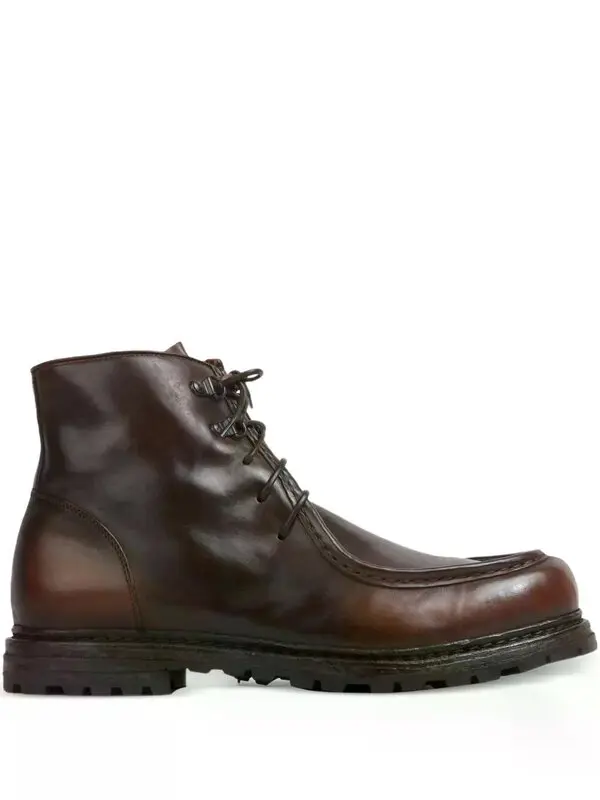 Officine Creative Round-toe Leather Boots