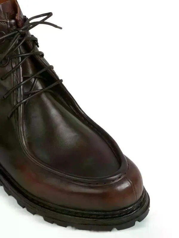 Officine Creative Round-toe Leather Boots