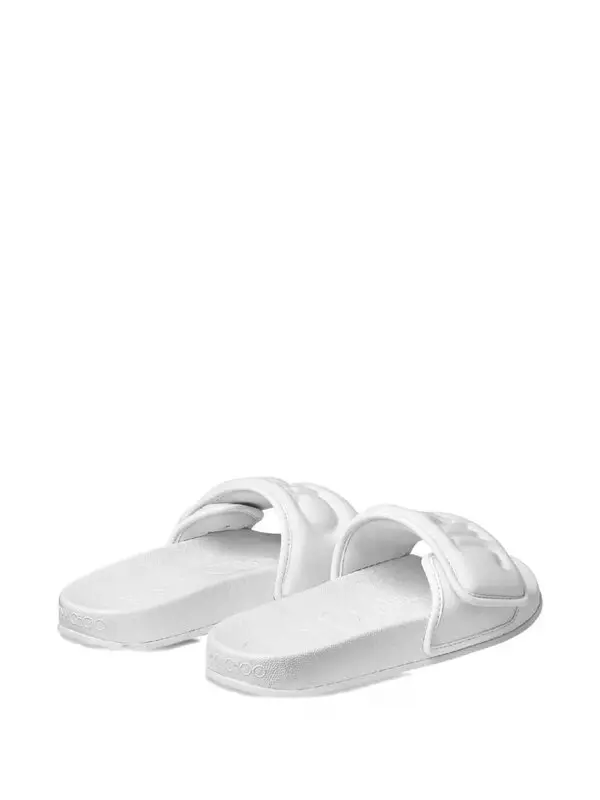 JIMMY CHOO Logo-strap Slides