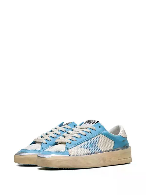 GOLDEN GOOSE Stardan Mesh-trim Sneakers - Blue