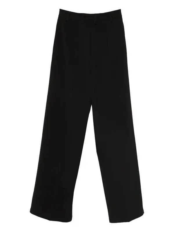 BLANCA VITA Belt-loops Trousers - Black