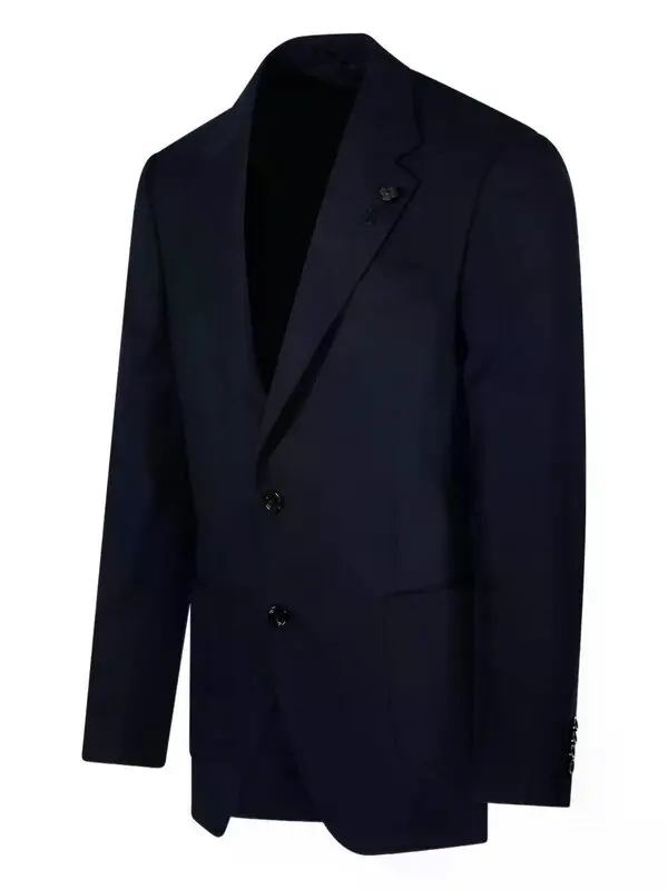 LARDINI Notched-lapel Single-breasted Blazer