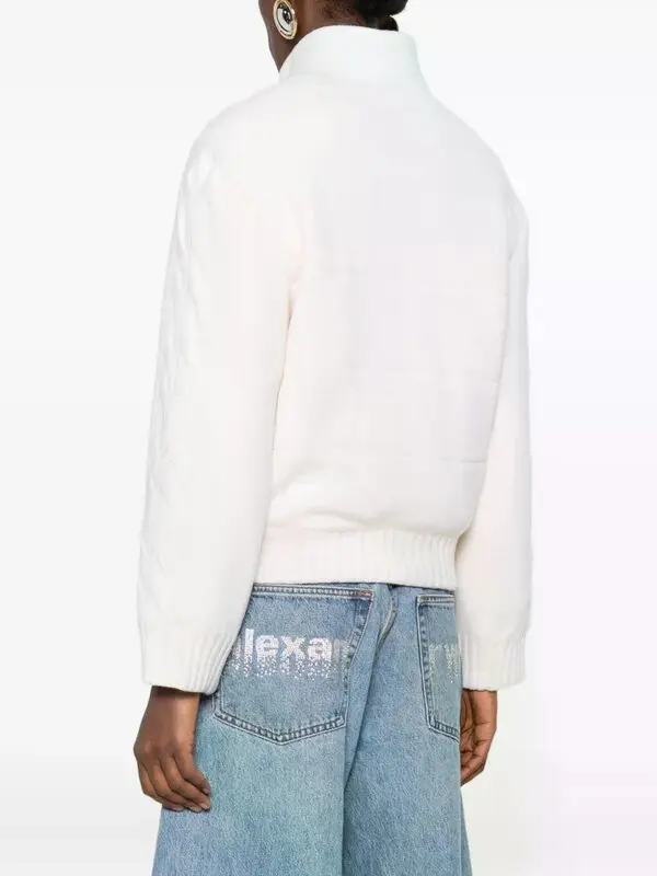 GRAN SASSO Cable-knit Zip Jacket - White