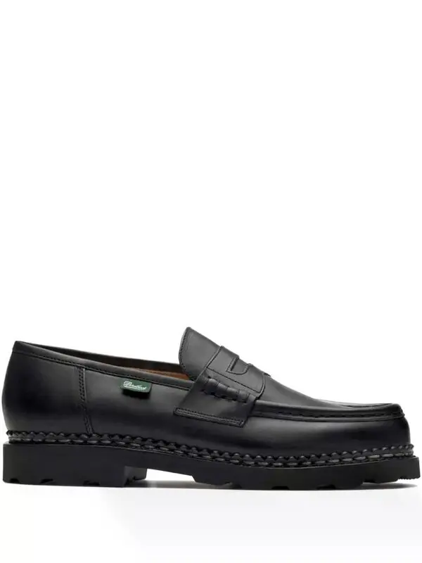 Paraboot Reims Leather Loafers - Black
