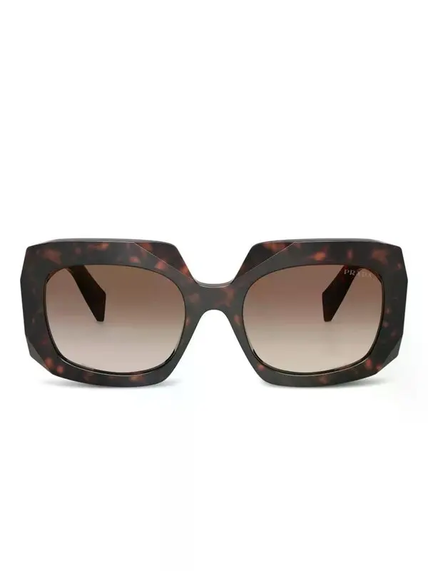 Prada Symbole Oversized Sunglasses - Brown