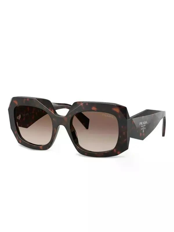Prada Symbole Oversized Sunglasses - Brown