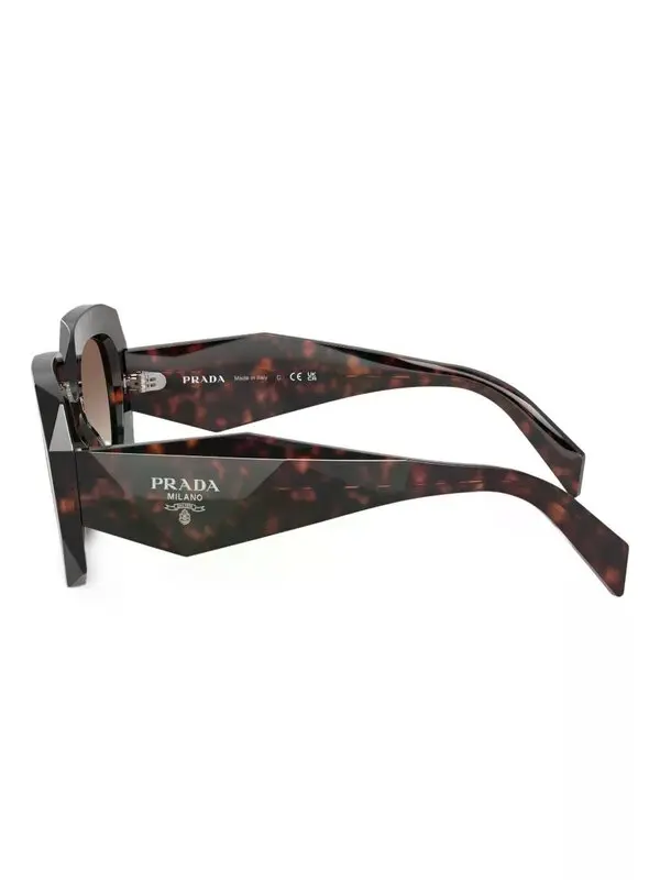 Prada Symbole Oversized Sunglasses - Brown