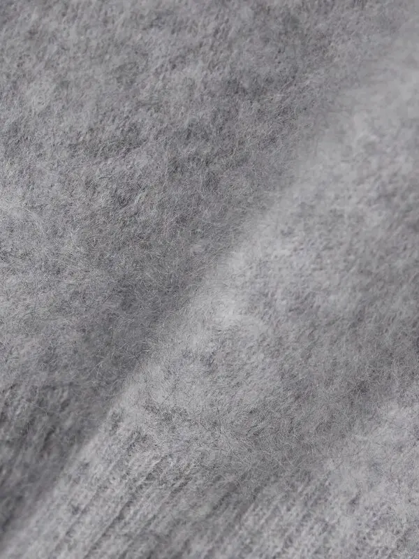 Veronica Beard Pippen Brushed Cashmere Sweater - Gray