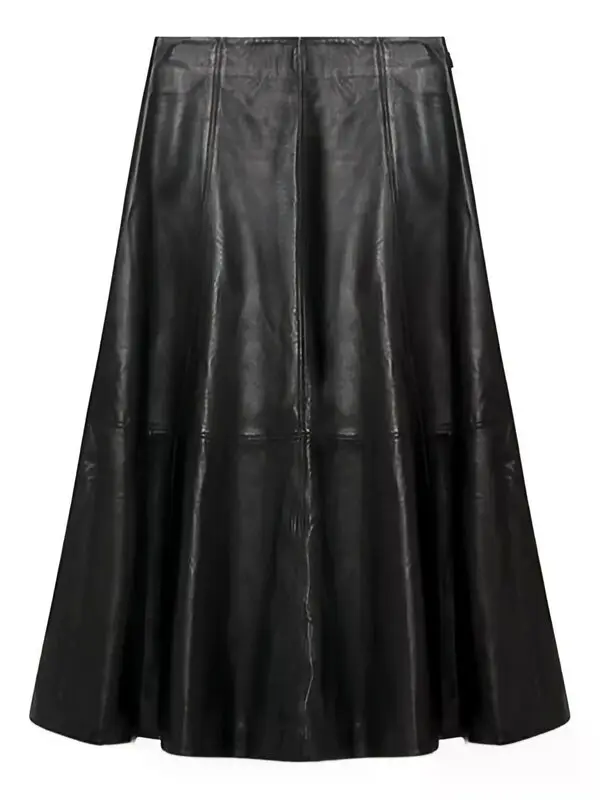 Simkhai Ryma Leather Midi Skirt