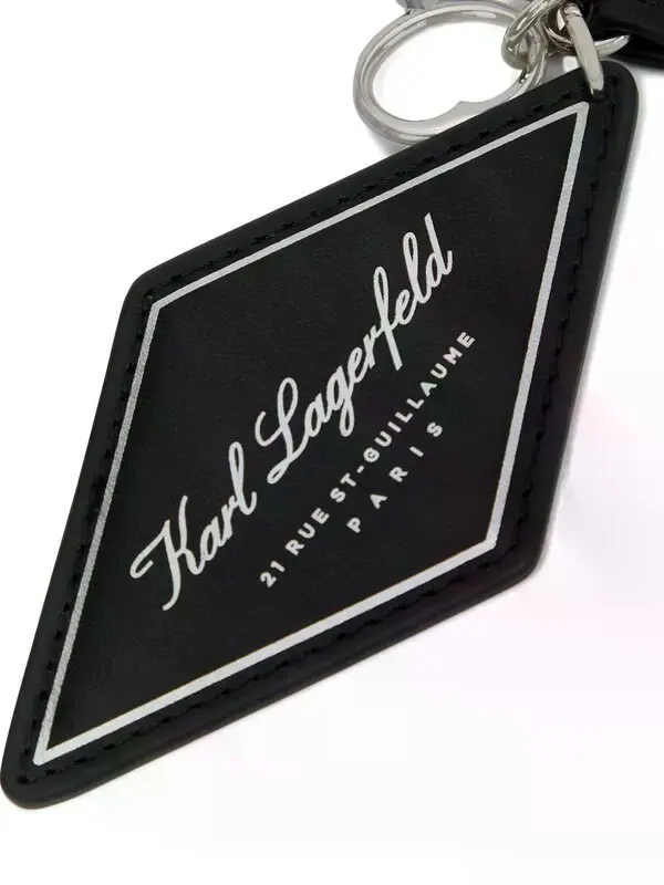 Karl Lagerfeld Logo-print Keyring