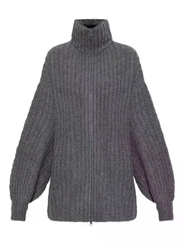 LISA YANG Balloon-sleeve Zip Cardigan