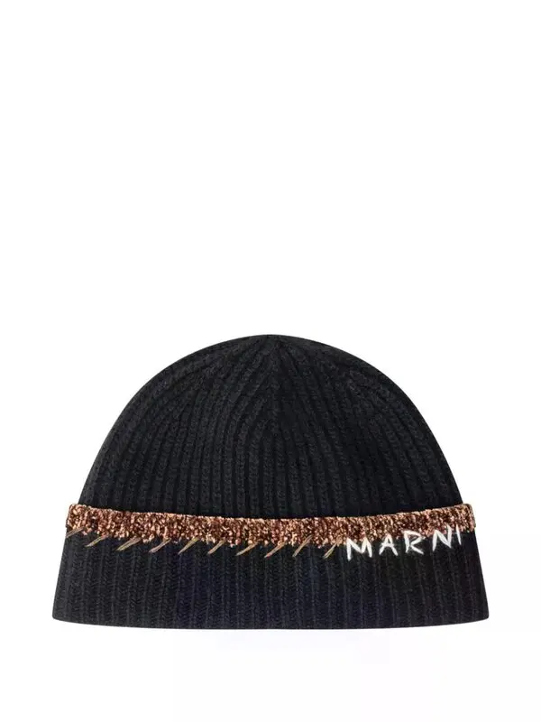 Marni Ribbed Trim Beanie