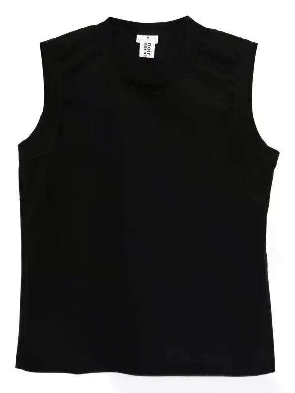 Noir Kei Ninomiya Cotton Tank Top - Black