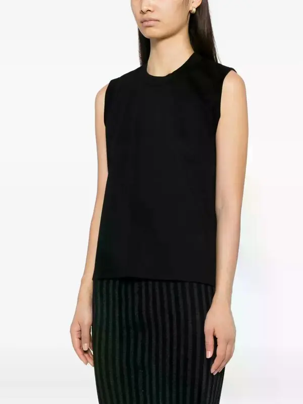 Noir Kei Ninomiya Cotton Tank Top - Black