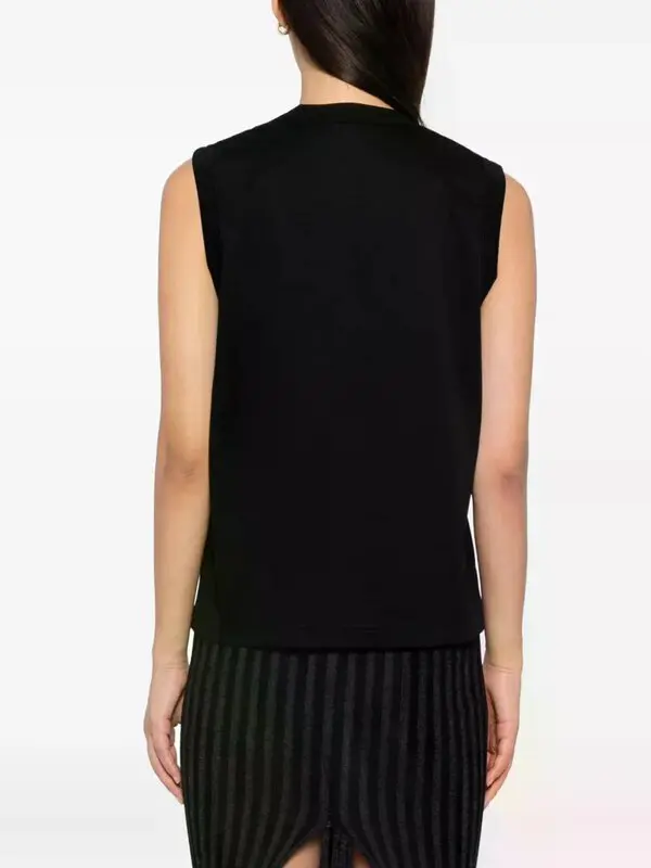 Noir Kei Ninomiya Cotton Tank Top - Black