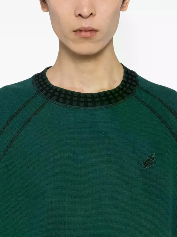 Asics Slogan-embroidered T-shirt