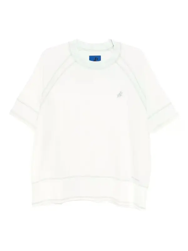 Asics Slogan-embroidered T-shirt