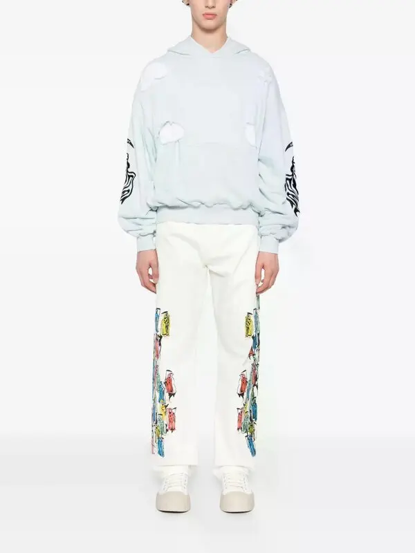 WARREN LOTAS Graphic-print Straight Leg Jeans