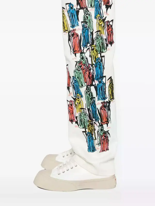 WARREN LOTAS Graphic-print Straight Leg Jeans