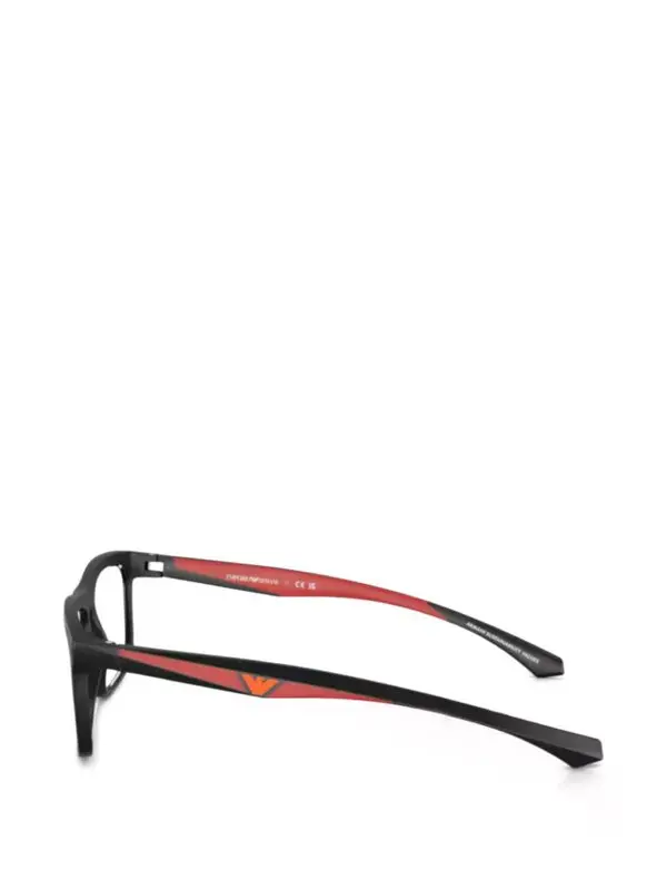 Emporio Armani Square-frame Glasses - Black