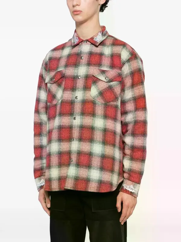 WARREN LOTAS Plaid Shirt Jacket