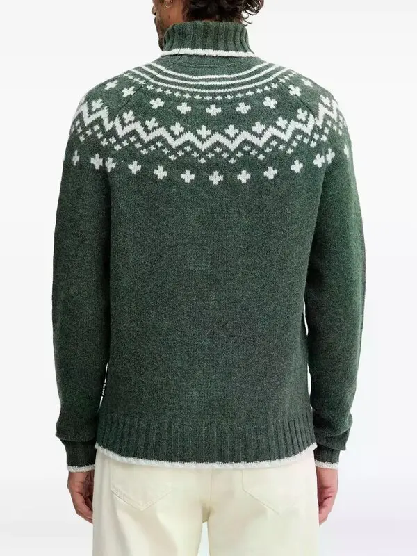 Barbour Patterned Turtleneck Sweater