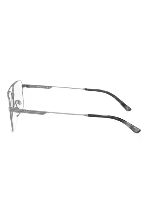 Emporio Armani Square-frame Eyeglasses - Grey