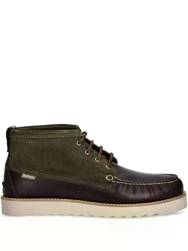 Barbour Panelled Boots - Green