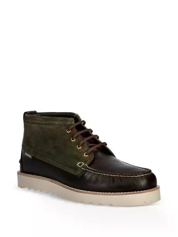Barbour Panelled Boots - Green