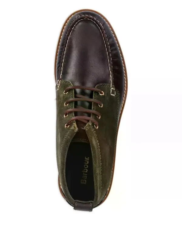 Barbour Panelled Boots - Green