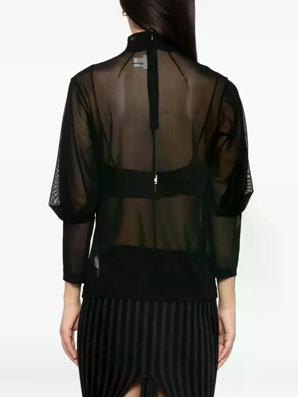 Noir Kei Ninomiya Mesh Long Sleeve Top
