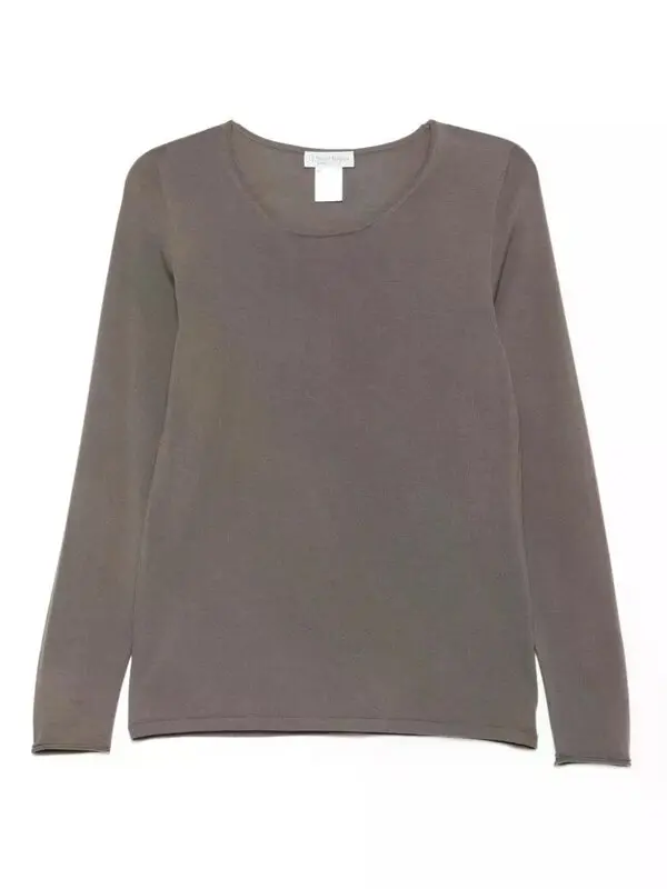 LE TRICOT PERUGIA Crew-neck Top - Brown