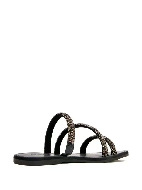 Schutz Embellished Three-strap Sandals