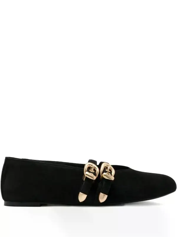 STUART WEITZMAN Maven Buckle-strap Ballerina Flats