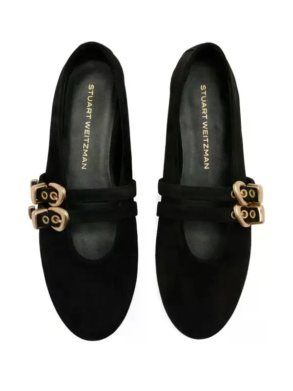 STUART WEITZMAN Maven Buckle-strap Ballerina Flats