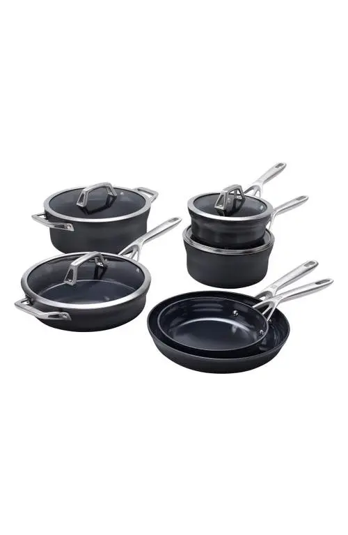 ZWILLING Motion Ceramic 10-piece Cookware Set - Black