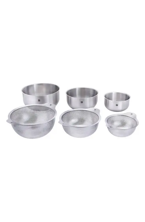 ZWILLING Prep 6-piece Bowl & Strainer Set - Stainless Steel