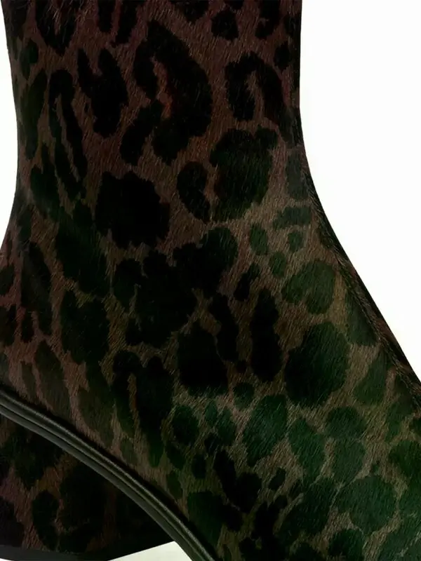 COACH Leopard-print Ankle Boots