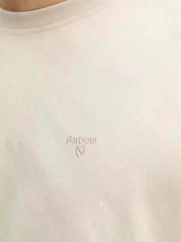 Barbour Logo-embroidered Crewneck Sweatshirt - Neutrals
