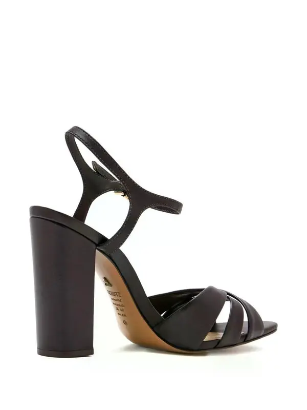 Schutz 105mm Keefa Block-heel Crossover Sandals