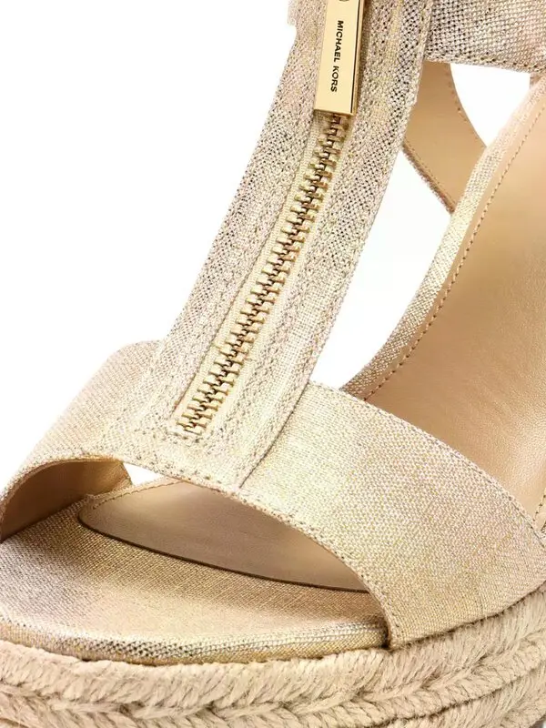 Michael Kors 100mm Berkley Zip-front Espadrilles - Neutrals