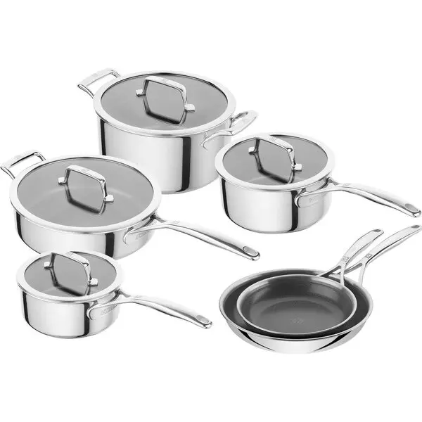 ZWILLING Peak 10-piece Nonstick Cookware Set - Stainless Steel