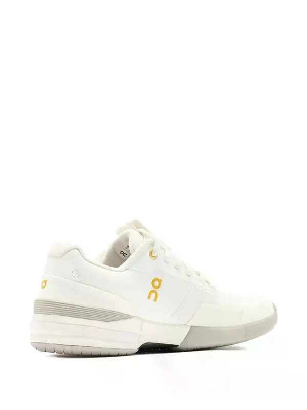 On Perforated Leather Trainers - White