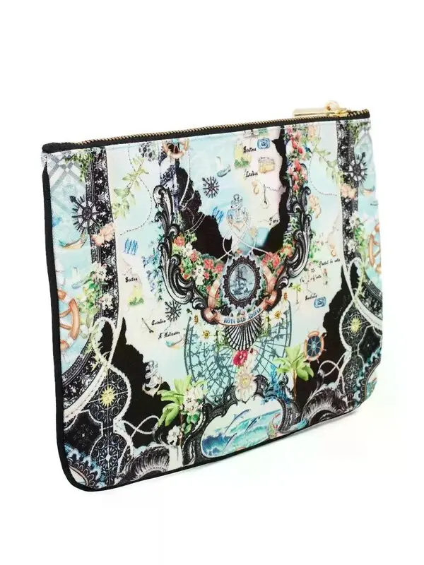Camilla Patterned Anchor-charm Clutch