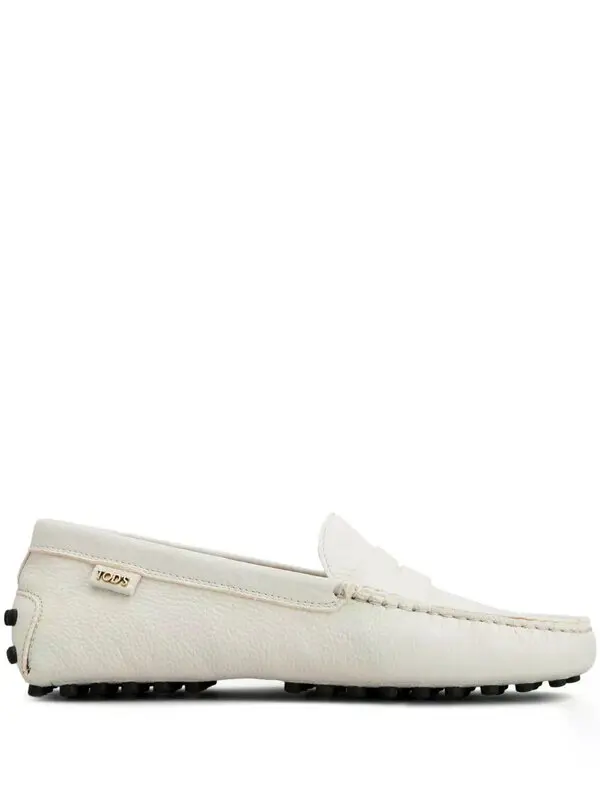 TOD'S Leather Loafers - White