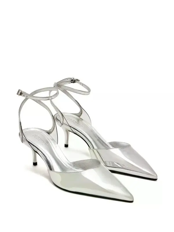 Schutz Elise Metallic Ankle-strap Pumps